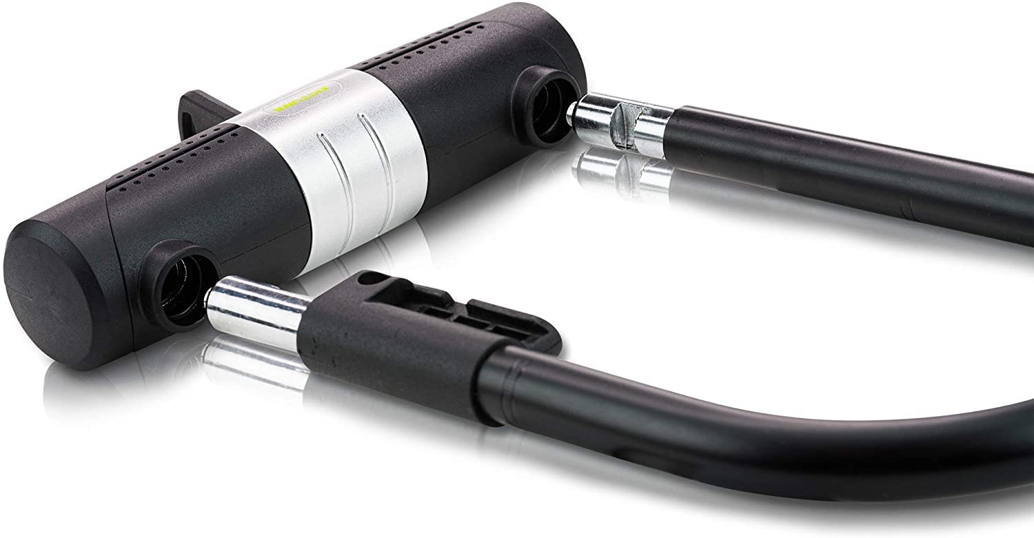 Bike U Lock - Sigtuna Bike Lock Heavy Duty Anti-Theft with 4ft/1.2m Cable, Bicycle U Lock with Sturdy Mounting Bracket for Mountain Bikes, Ebikes, Scooters