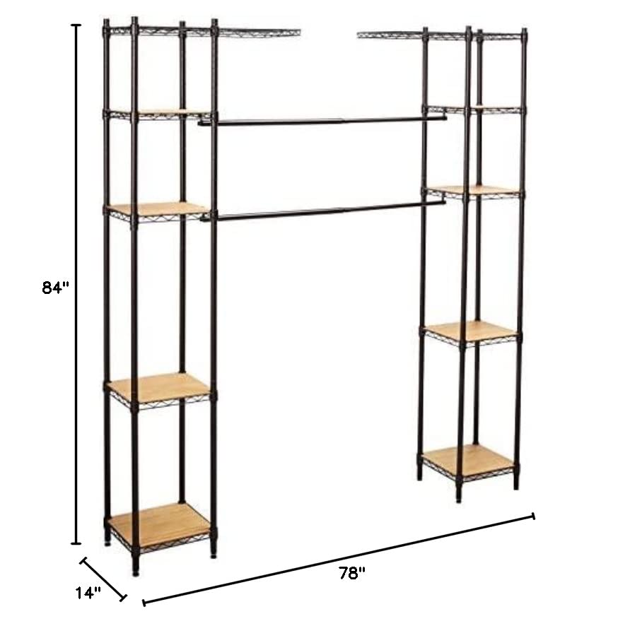 TRINITY Expandable Closet Organizer, Dark Bronze