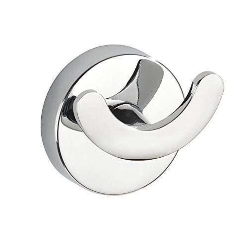 WENKO, Chrome, Towel Vacuum-Loc System, No Drilling Wall Hook, Rustfree, Dimensions 1.57 x 2.56 x 2.36 in, 4x6,5x6 cm