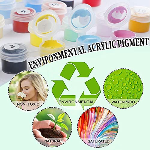 Hlison DIY Paint by Number for Adults, DIY Sunflower Paint by Number on Canvas, Easy Adult Paint by Number for Kids Beginner, Home Wall Decor 16โx20โ