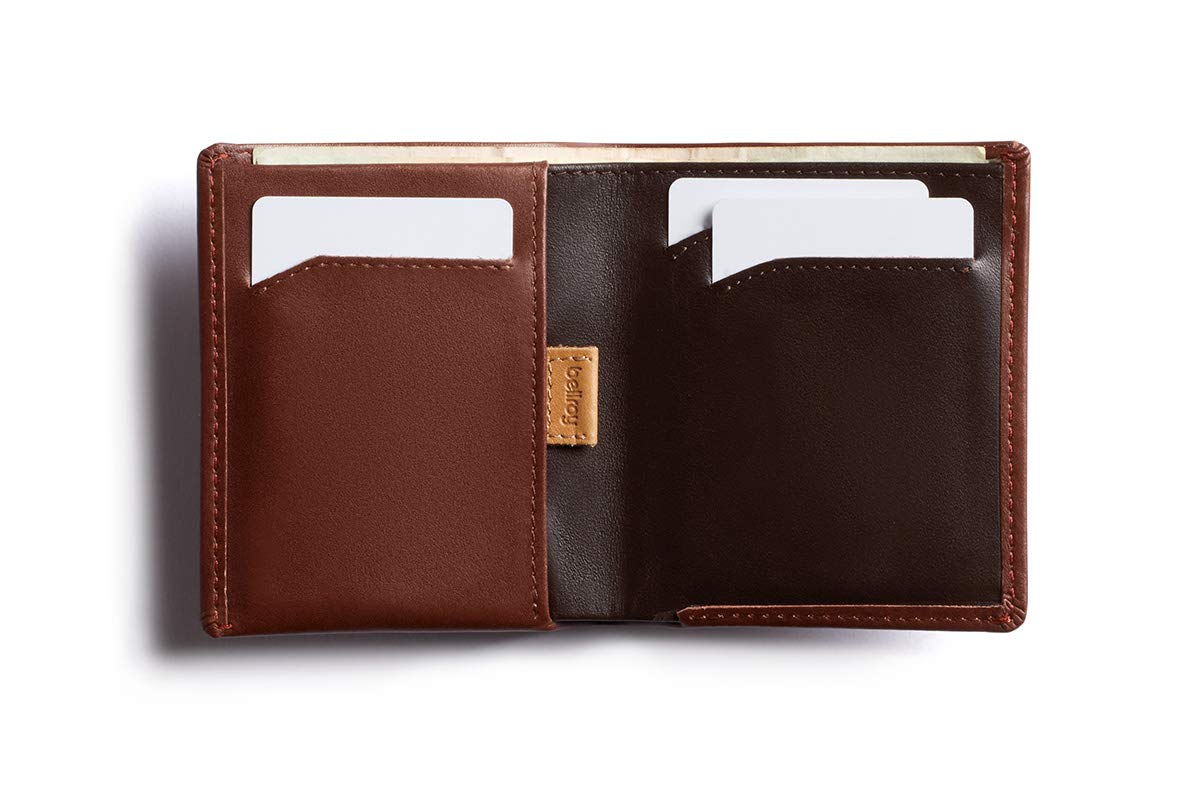 Bellroy Note Sleeve, Slim Leather Wallet, RFID Editions Available (Max. 11 Cards and Cash) - Cocoa