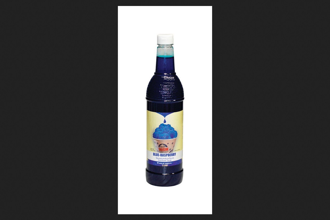 Gold Medal Sno-Kone Blue Raspberry Syrup 25 oz.