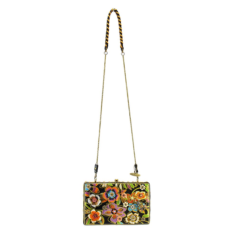 Mary Frances Blossoms Black Handbag