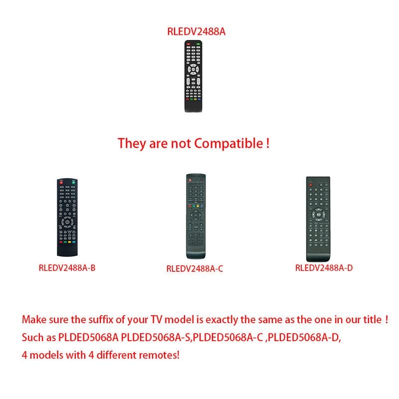 Remote Control for ProScan PLDED5515A PLDED5515-UHD PLDED4897A PLDED4331A LCD LED HDTV TV