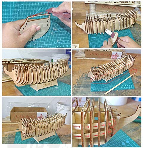 HMS Victory 3D Wooden Puzzle DIY Ship Craft Laser-Cut Model Kits to Build for Adults 1:200