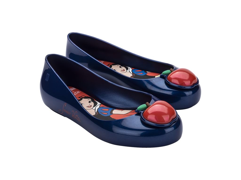 mini melissa Sweet Love + Disney Princess Ballet Flats for Kids, Snow White, 1