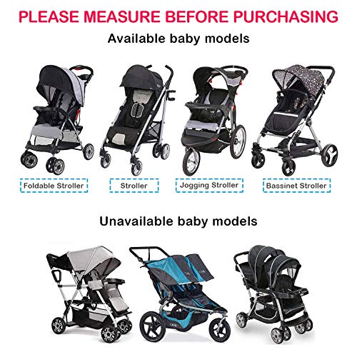 Stroller Rain Cover and Baby Stroller Mosquito Net(2-Piece Set),Baby Travel Weather Shield, Universal, Protect from Wind, Rain, Snow, Cold