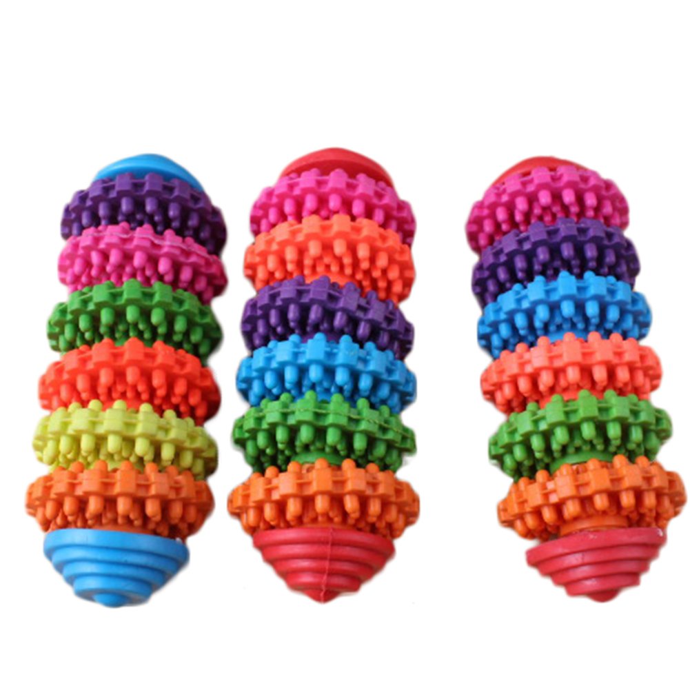 JJ Store Colorful Pet Dog Puppy Dental Teething Cleaning Chew Biting Toy Random Color