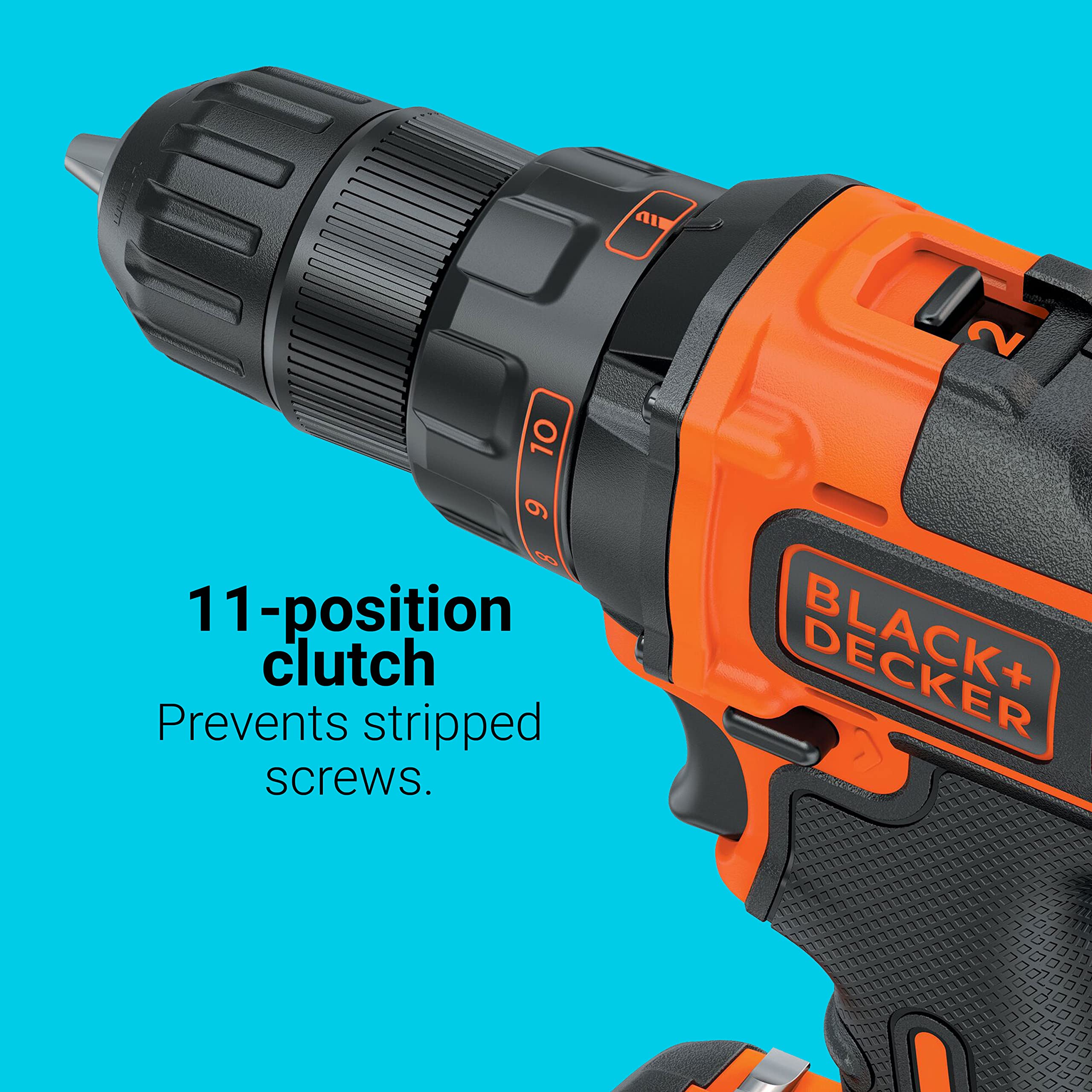 BLACK+DECKER 20V MAX* POWERCONNECT 3/8 in. Cordless Drill/Driver Kit (BDCDD220C)