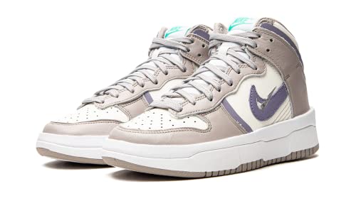 Nike Women's Dunk High Rebel Sneaker, Sail/Iron Purple-college Grey, 9