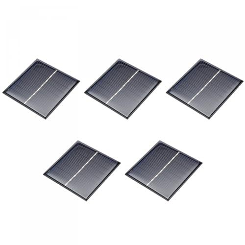 DMiotech 5 Pack 4V 100mA 70mm x 70mm Mini Solar Panel Cell for DIY Electric Power Project
