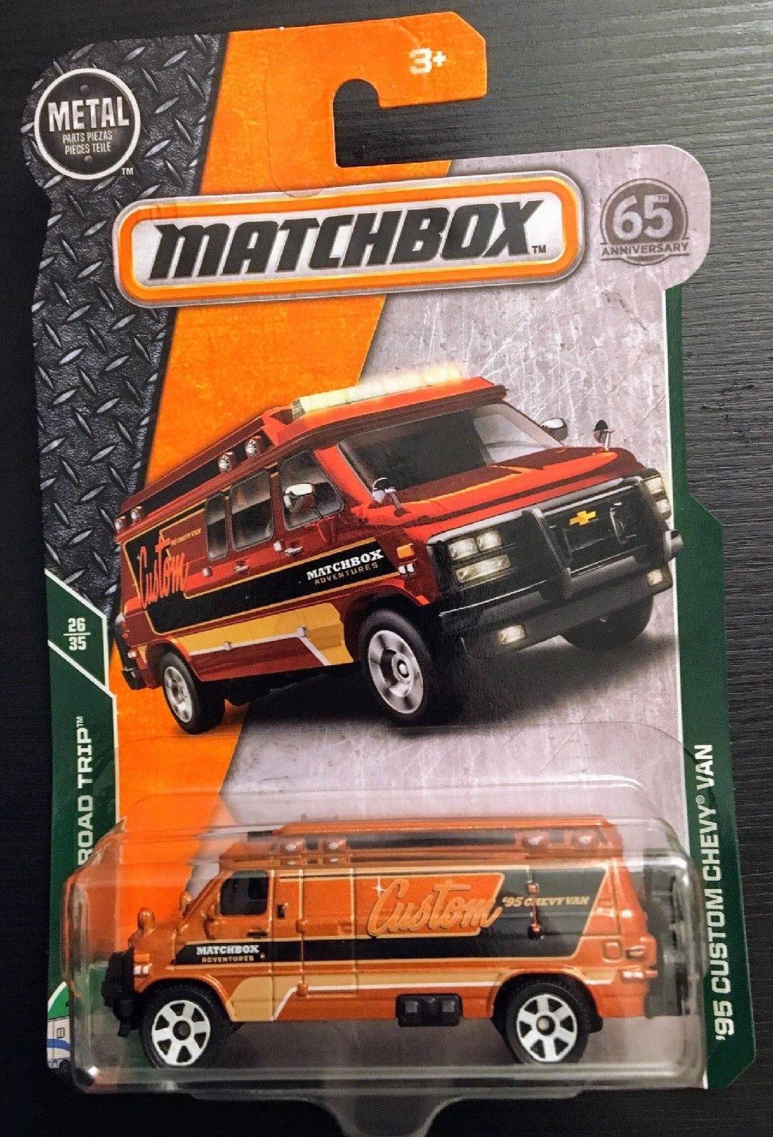 MATCHBOX '95 CUSTOM CHEVY VAN 26/350 NEW 65TH ANNIVERSARY