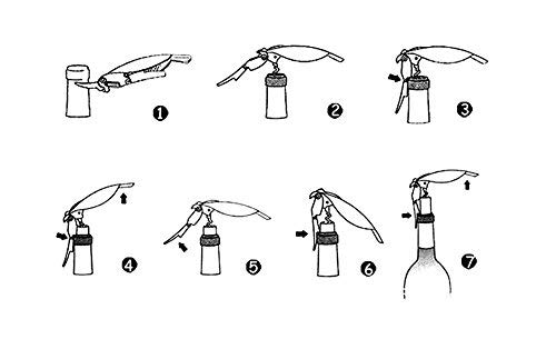 D DrNeeko Parrot Shape Waiters Corkscrew Wine Opener Bottle Opener (Green)