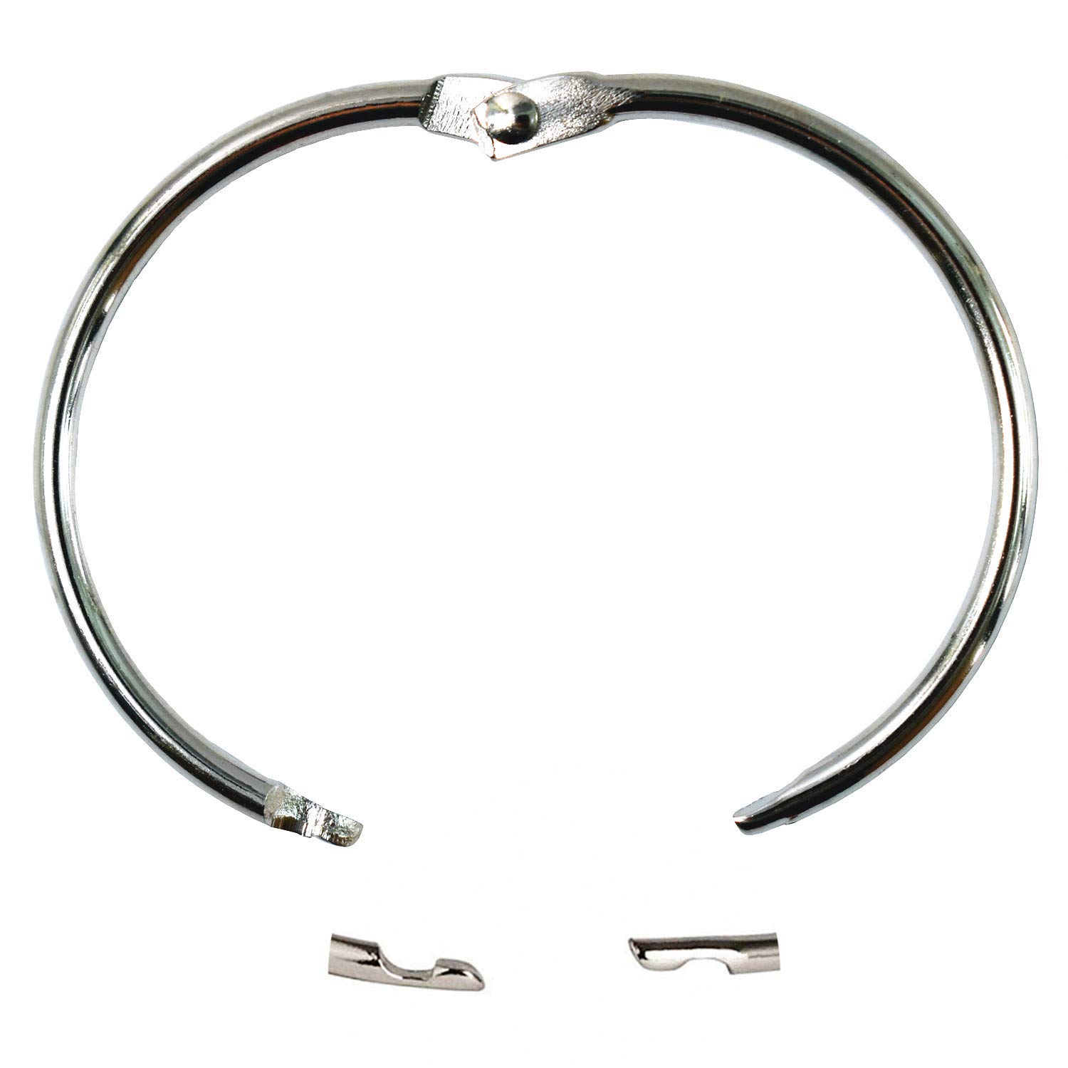 Book Binder Rings 2 Inch Office Loose Leaf Ring(20 Pack) Nickel Plated Silver