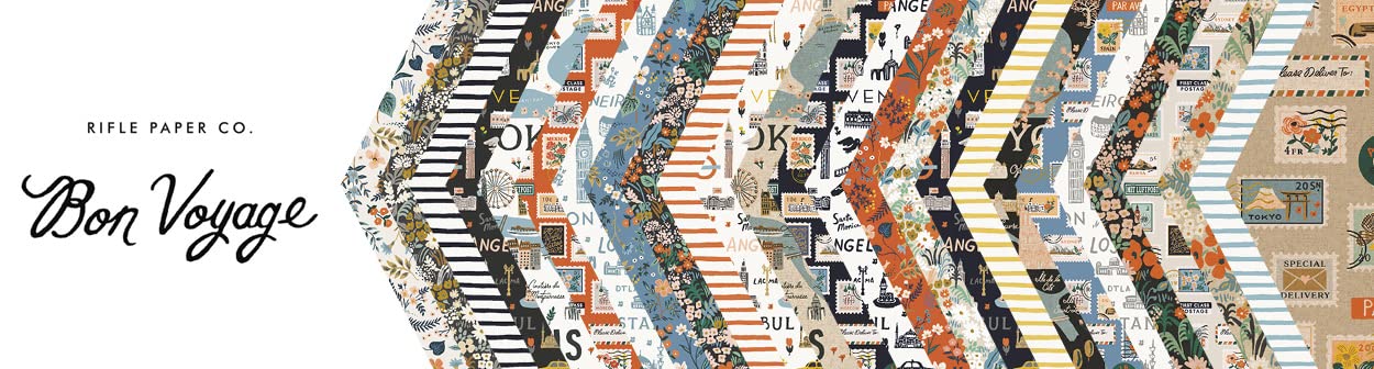 Bon Voyage Jelly Roll (40 Pieces) by Rifle Paper Co. for Cotton and Steel 2.5 x 44 inches (6.35 cm x 111.76 cm) Fabric Strips