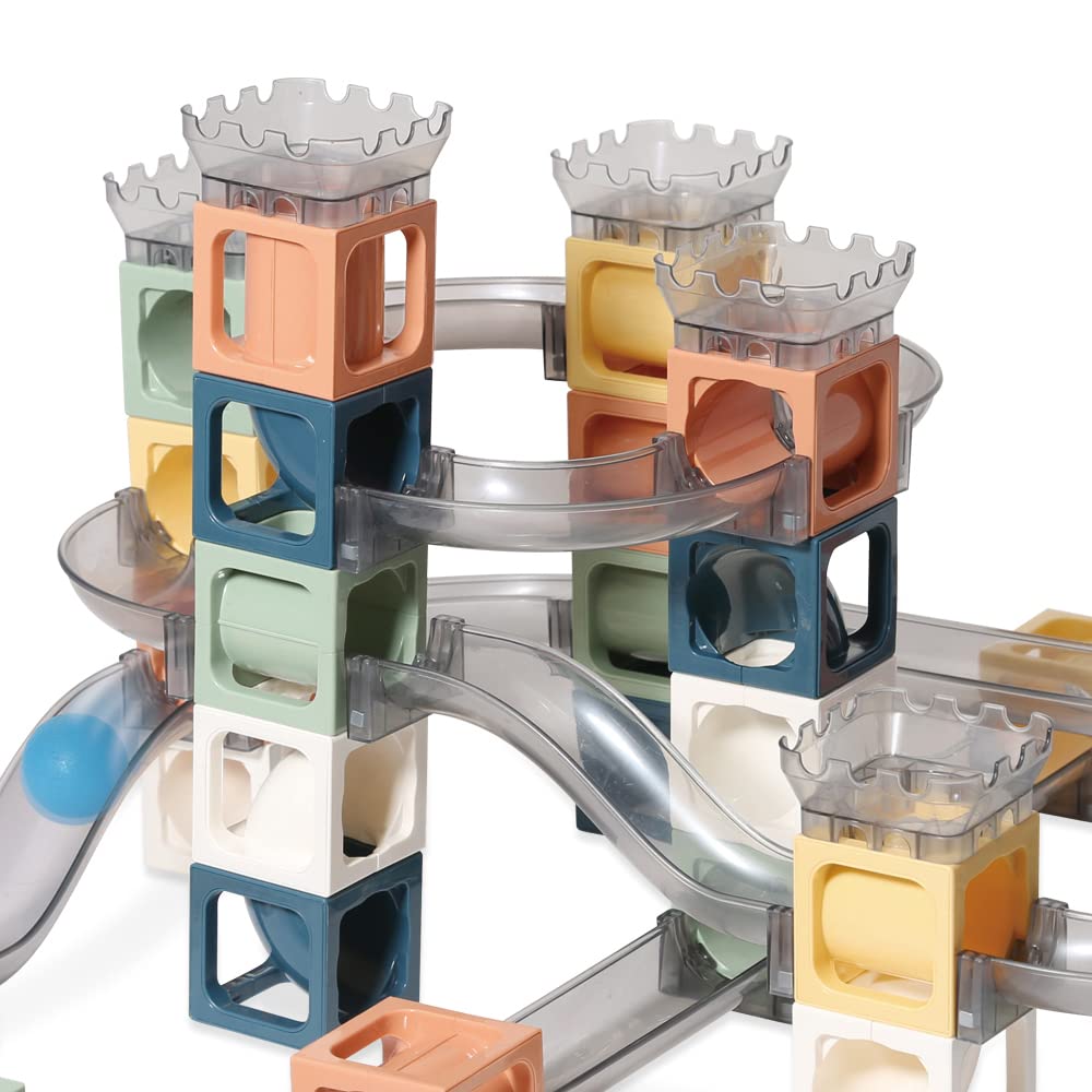 Magnetic Building Blocks Maze Marble Run Brain Game and STEM Toy for Boys and Girls
