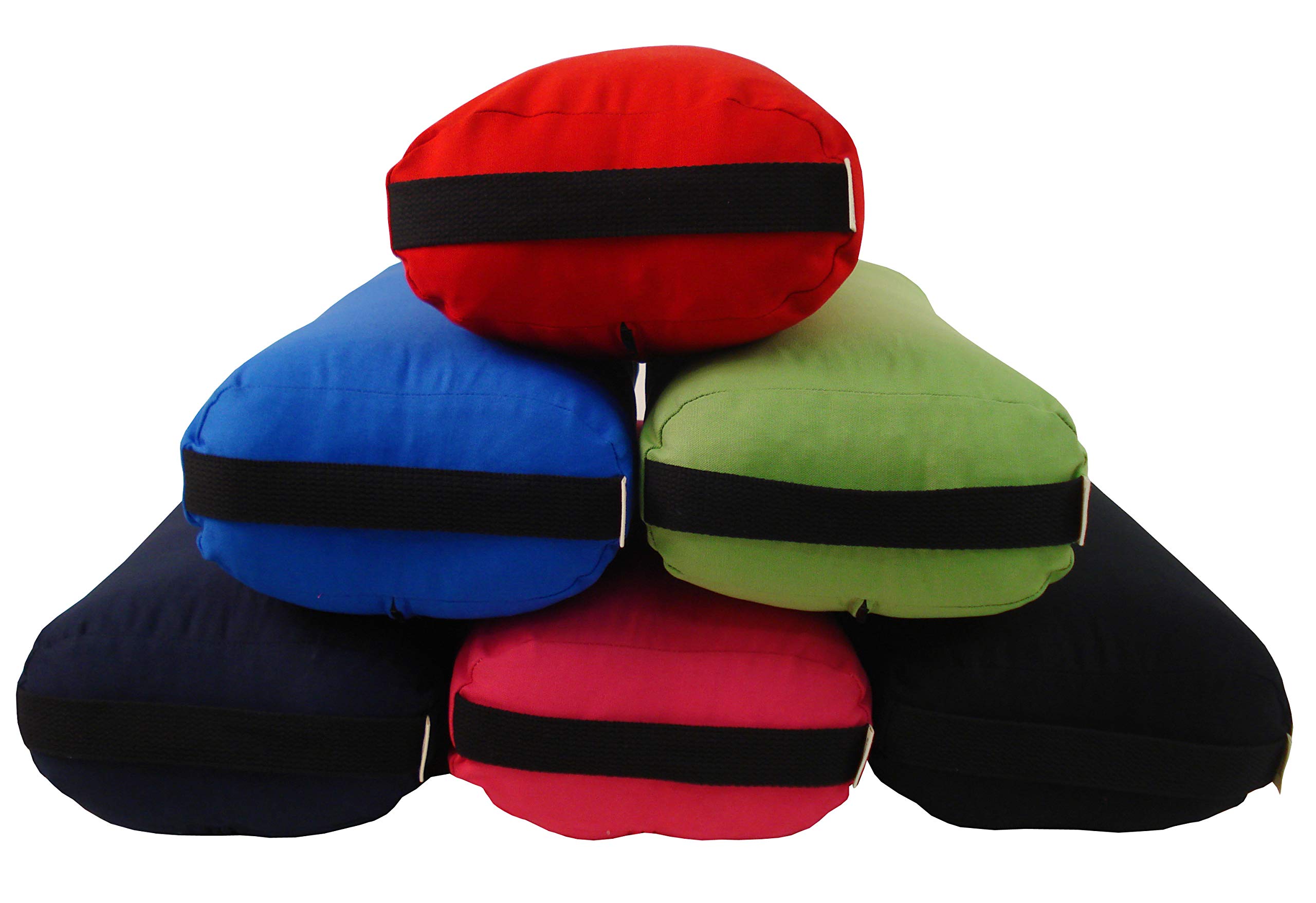 Bean Products Yoga Bolster - Handcrafted In The USA With Eco Friendly Materials - Studio Grade Support Cushion That Elevates Your Practice & Lasts Longer - Rectangle, Organic Cotton Black