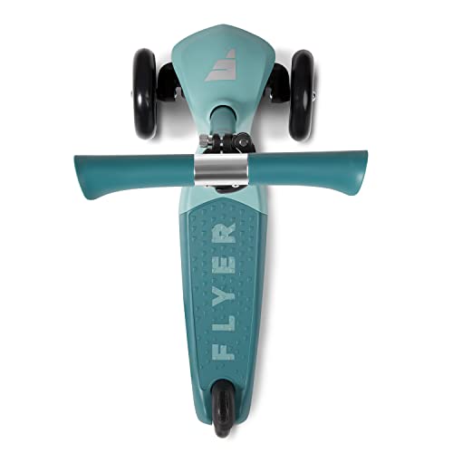 Flyer Glider Pro, Lean to Steer Kids Scooter, Teal, for Kids Ages 5+ Years