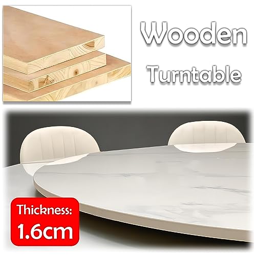 Dining Table Rotating Serving Plate Round Wooden Rotating Tray, 20" 24" 28" 32" 36" 39" Tabletop Lazy Susan Turntable, For Passing Things Around The Dinner Table
