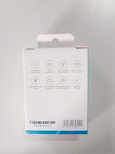 BOYA Wireless Lavalier Lapel Microphone for iPhone iPad - Mini Omnidirectional Condenser Video Recording Mic for Interview Podcast Vlog YouTube Live Stream