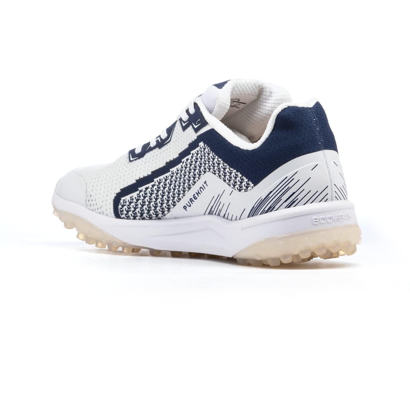 Boombah Women's Impulse PureKnit Turf White/Navy - Size 8.5