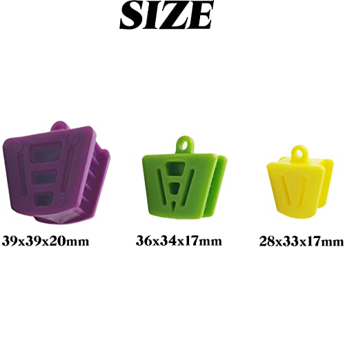 GXXMEI 12PCS Dental Oral Silicone Mouth Prop Bite Blocks Latex Free Cheek Retractor