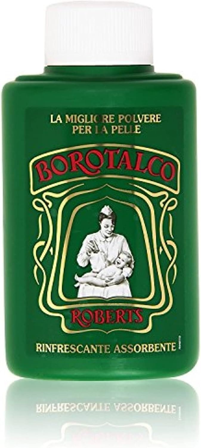 Robert's Italian Borotalco Classic Talc Powder Travel Size Shaker