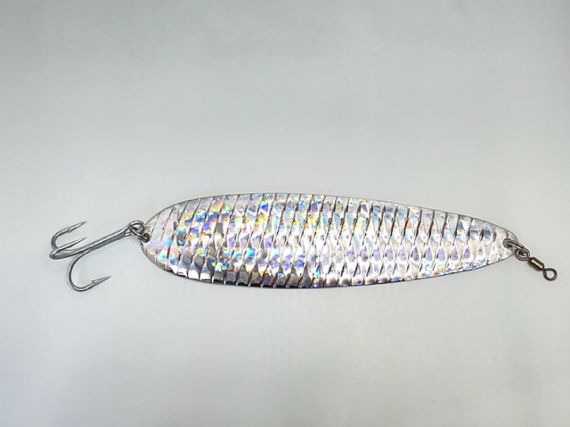 Ben Parker Magnum Flutter Spoon, 8", 3.5oz Salt Water Flutter Spoon (Shattered Glass)