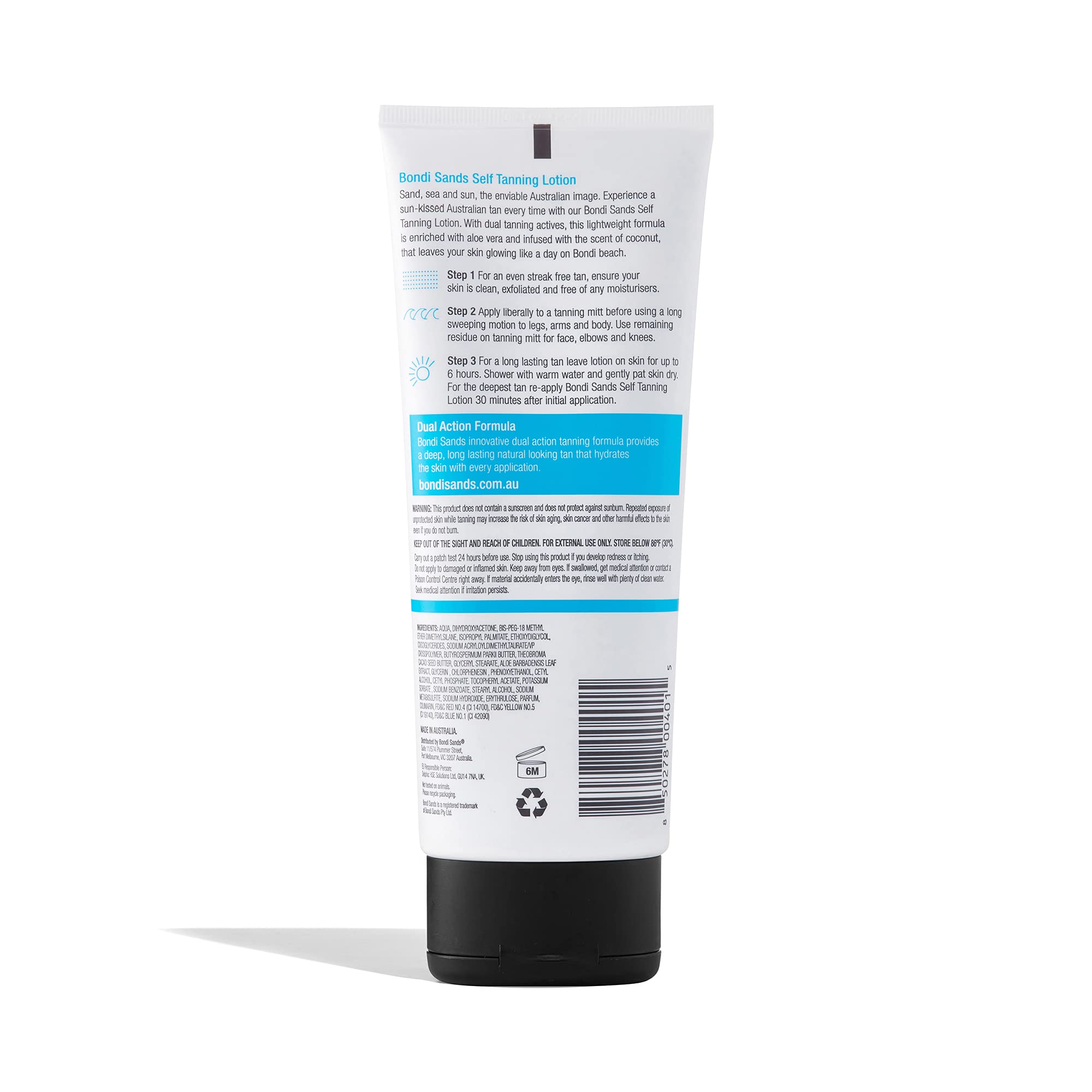 Bondi Sands Self Tanning Lotion | Moisturizing, Quick Drying Lotion Provides a Natural Looking, Long Lasting, Bronzed Glow | 6.76 oz/200 mL