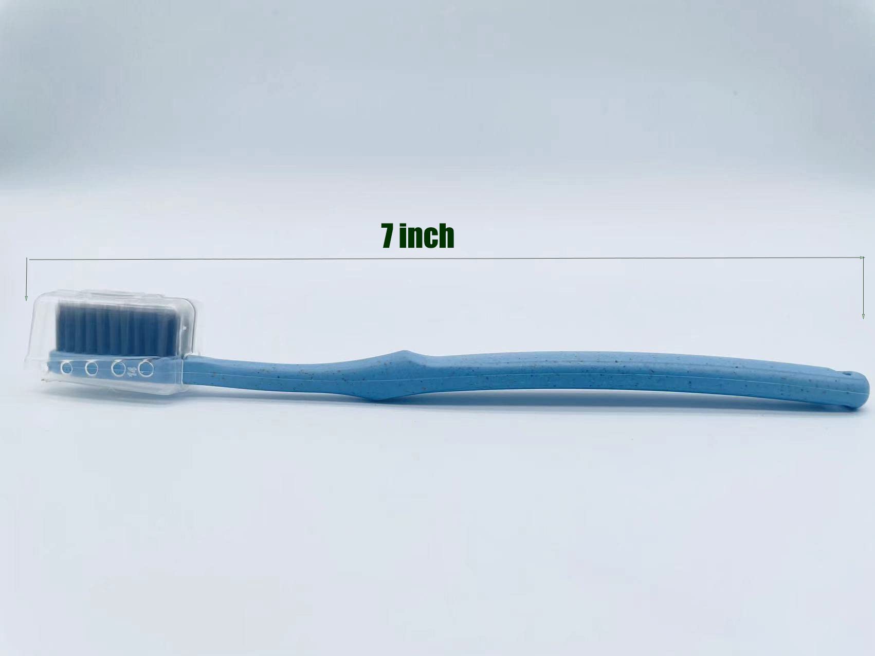 Boyizupha 18 Pack Bulk Travel Toothbrushes Individually Wrapped with Covers Caps for Toiletries Dental Office Guests Hotels Giveaways-Medium Soft