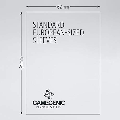 Matte Board Game Sleeves | Pack of 50 Matte Sleeves | 62 by 94 mm Card Sleeves Optimized for Standard European Card Games | Premium Card Protection | FFG Purple Color Code | Made by Gamegenic