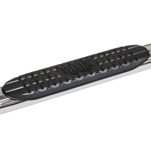 Westin 21-23710 Pro Traxx 4 Oval Nerf Step Bars fits 2014-2018 Silverado Sierra 1500 Dbl Cab 2019 Silverado LD Sierra 1500 Limited Dbl Cab 2015-2019 Silverado Sierra 2500 3500 Dbl Cab Polished SS 1 Pair