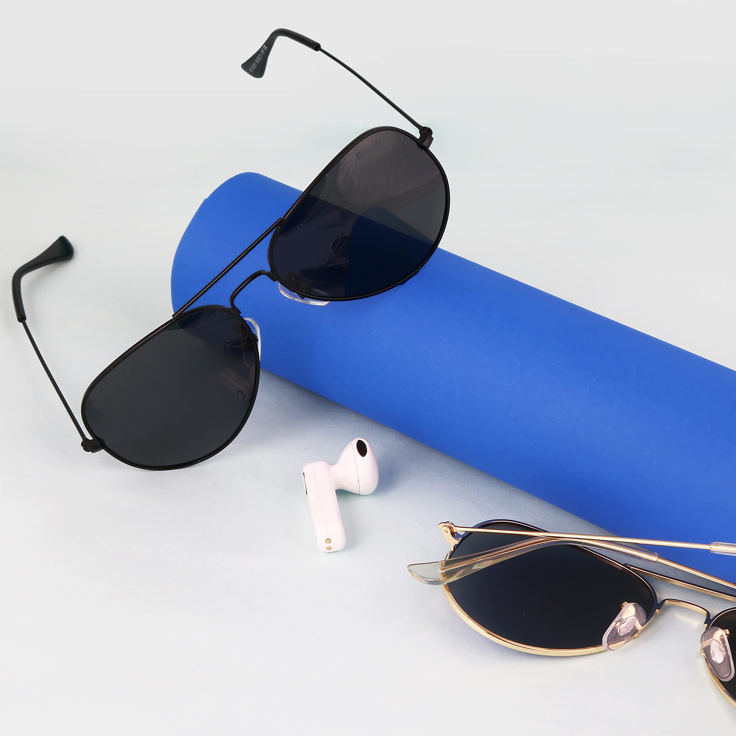 Bio-th Sunglasses for Women - Polarized Aviator Sunglasses, UV Protection, Trendy Metal Mirror Frame, Lentes de Sol Hombre