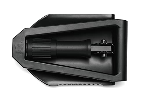 Gerber Gear E-Tool Folding Spade - Serrated Edge - Survival Gear and Equipment - Black