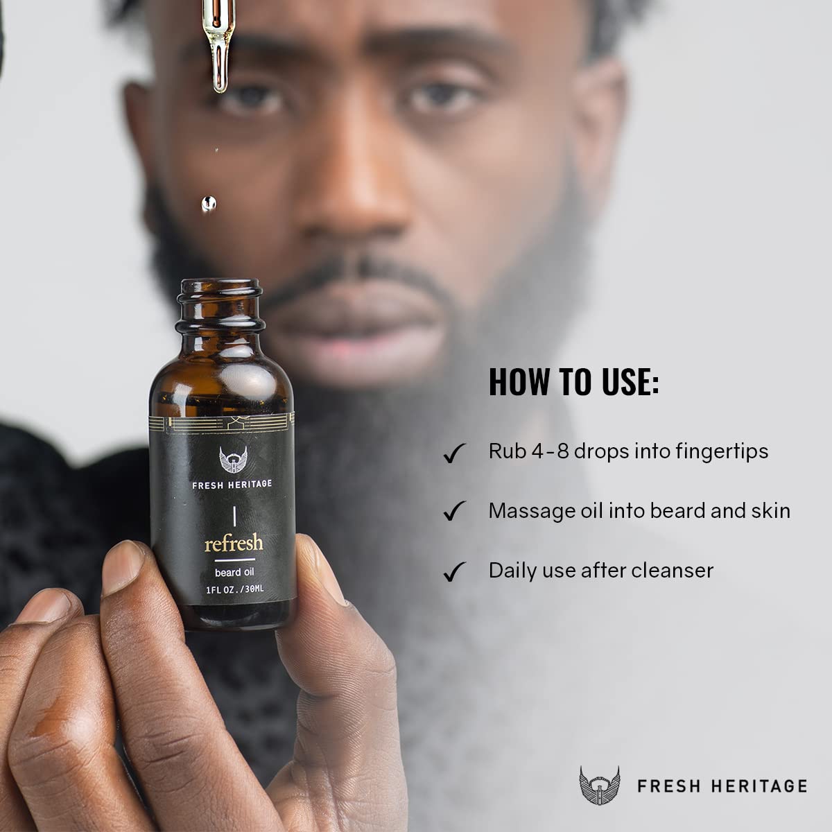 Beard Growth Kit - Beard Wash, Conditioner, Oil for Men's Grooming and Care