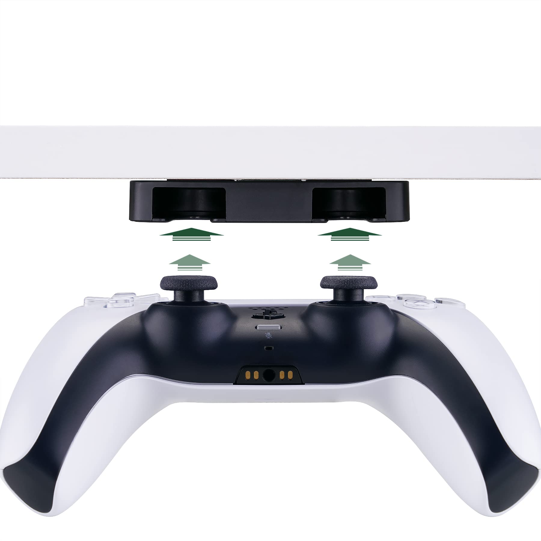 BURSTNINJA Controller Table Stand for ps5, Under Desk Mount for ps4 Controller, Controller Desk Holder Controller Stand Gaming Accessories for ps5/4 - Black
