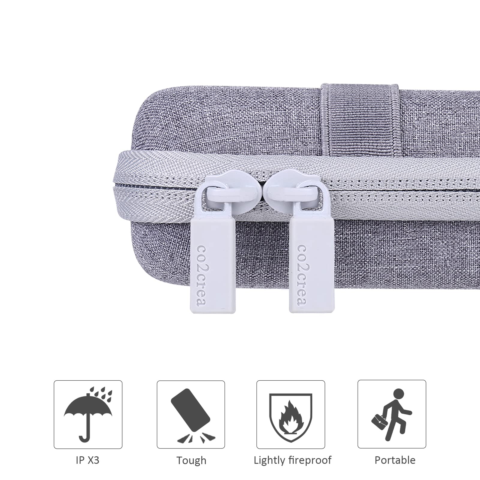 co2CREA Hard Travel Case Replacement for RK Royal KLUDGE RK61 / RK61 Pro/Newmen 60% Wireless Bluetooth Wired 60% Mechanical Gaming Keyboard