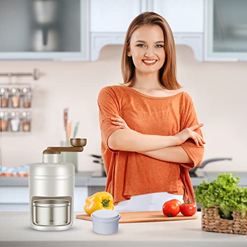 YEJAHY Ice Shaving Machine, Snow Cone Crusher, Advanced Manual Ice Shaving Machine, Household Kitchen Utensils, And A Freezing Mold For Making Smoothies