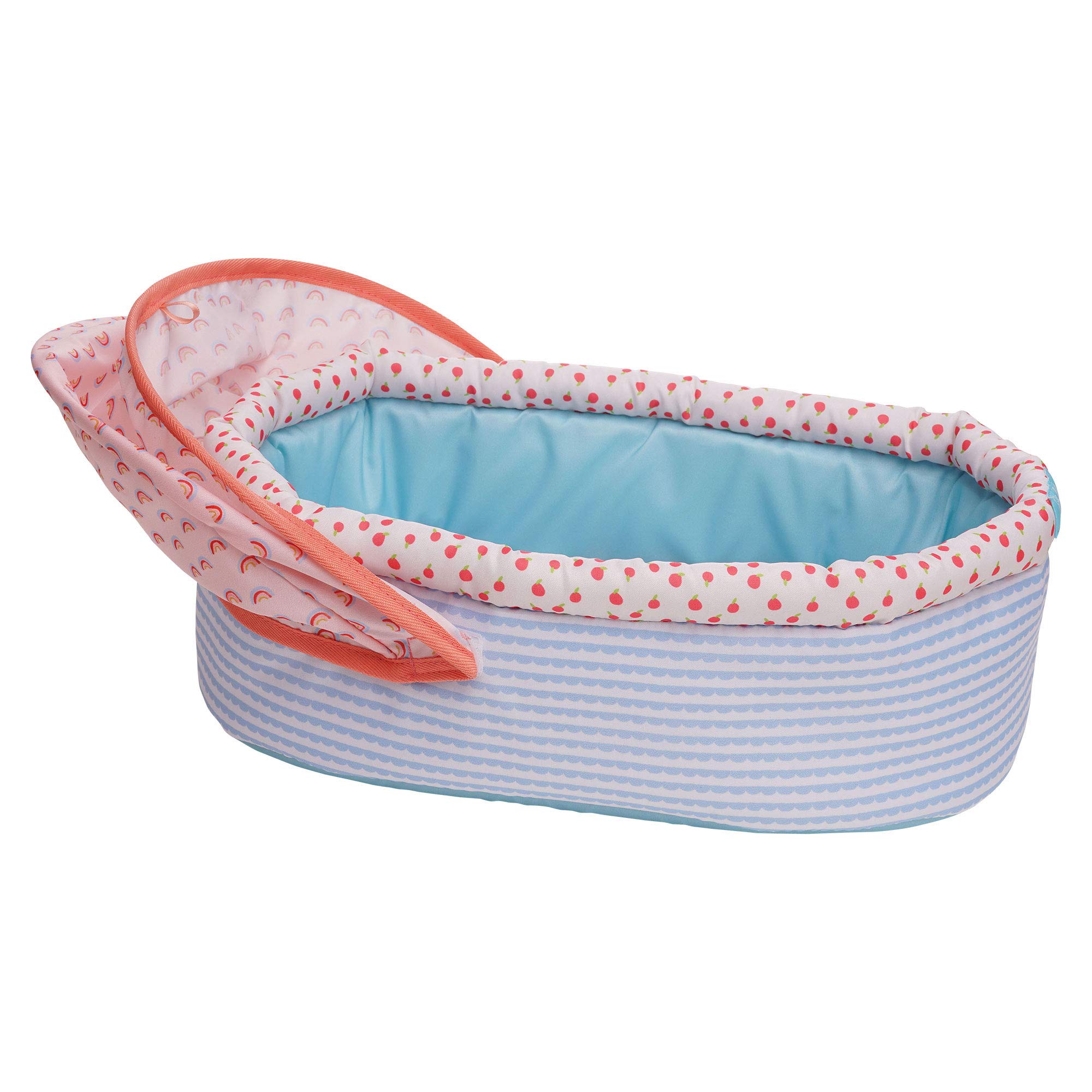 Manhattan Toy Stella Collection Soft Baby Doll Crib with Removable Canopy and Mobile for 12" to 15" Baby Dolls
