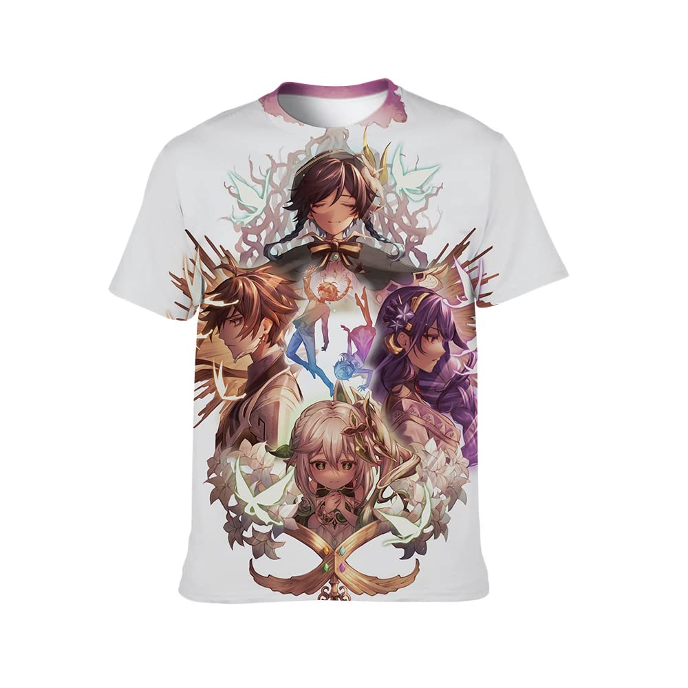 Bitfill Unisex Shirt 3D Print Short Sleeve T-Shirt for Mens Womens Youth XX-Large