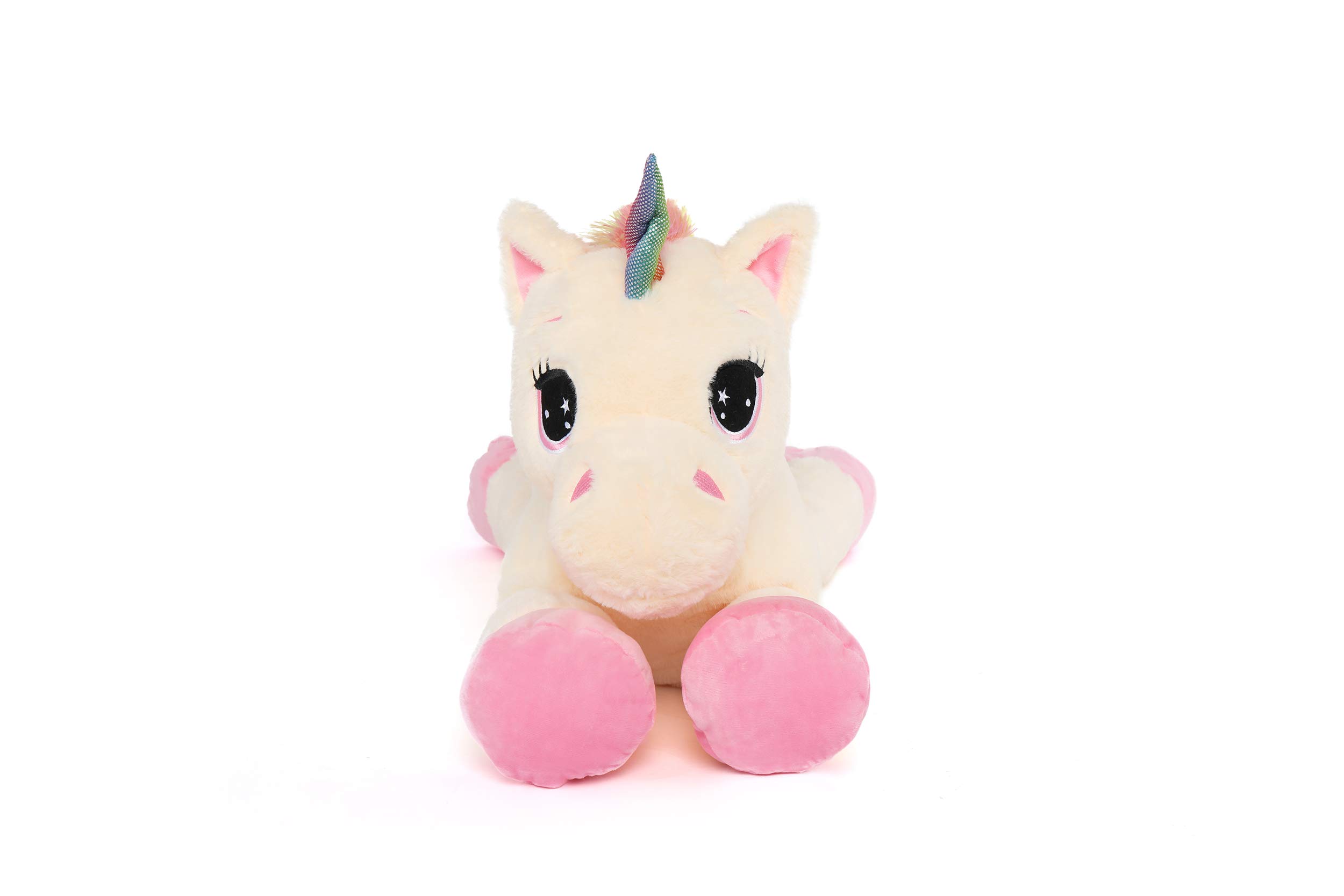 MaoGoLan Toys Studio Big Unicorn Stuffed Animal Soft Large Unicorn Plush Pillow Toy Gift for Girls Boys (Pink, 32 '')