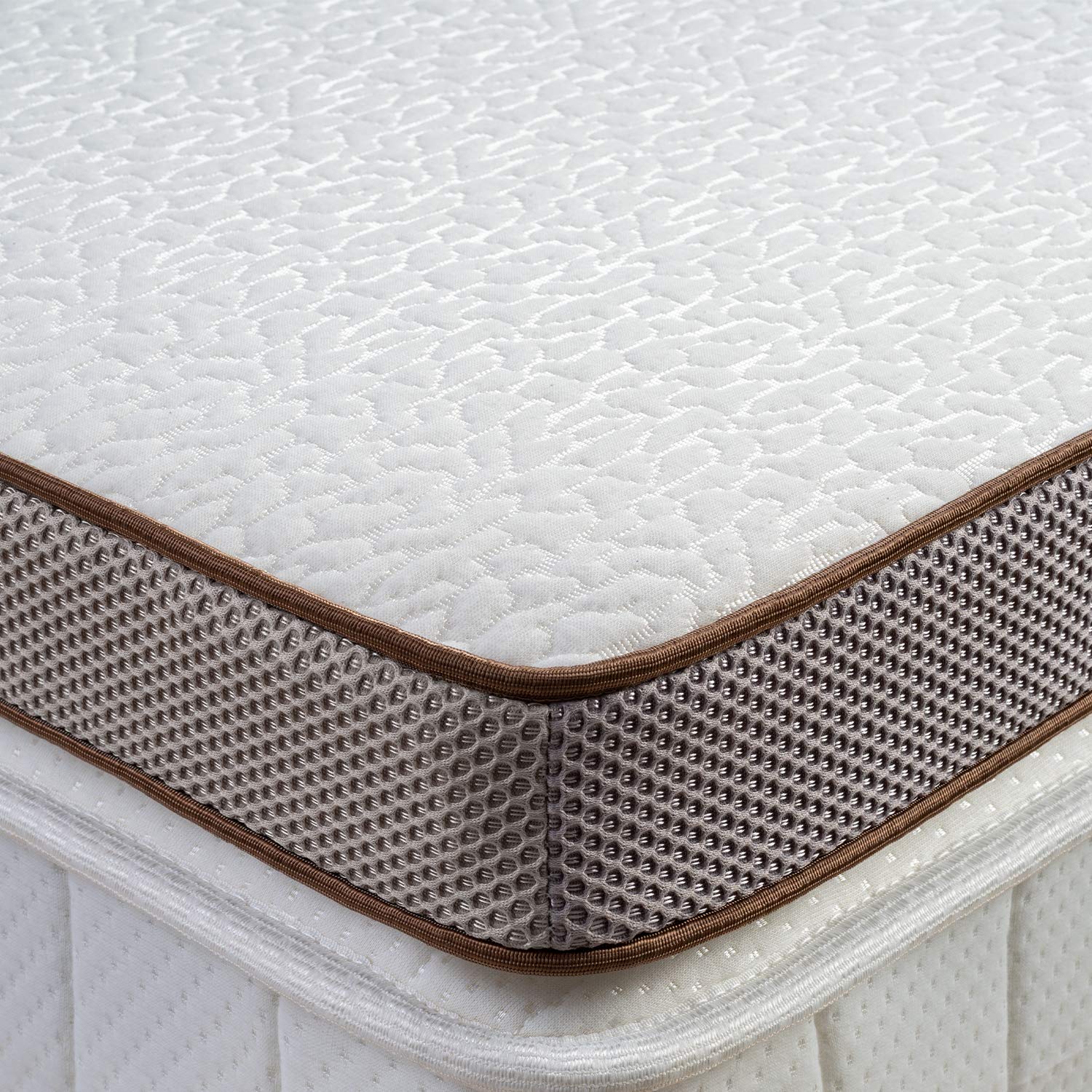 BedStory 4 Inch Memory Foam Mattress Topper, Split King Bed Toppers Medium Firm