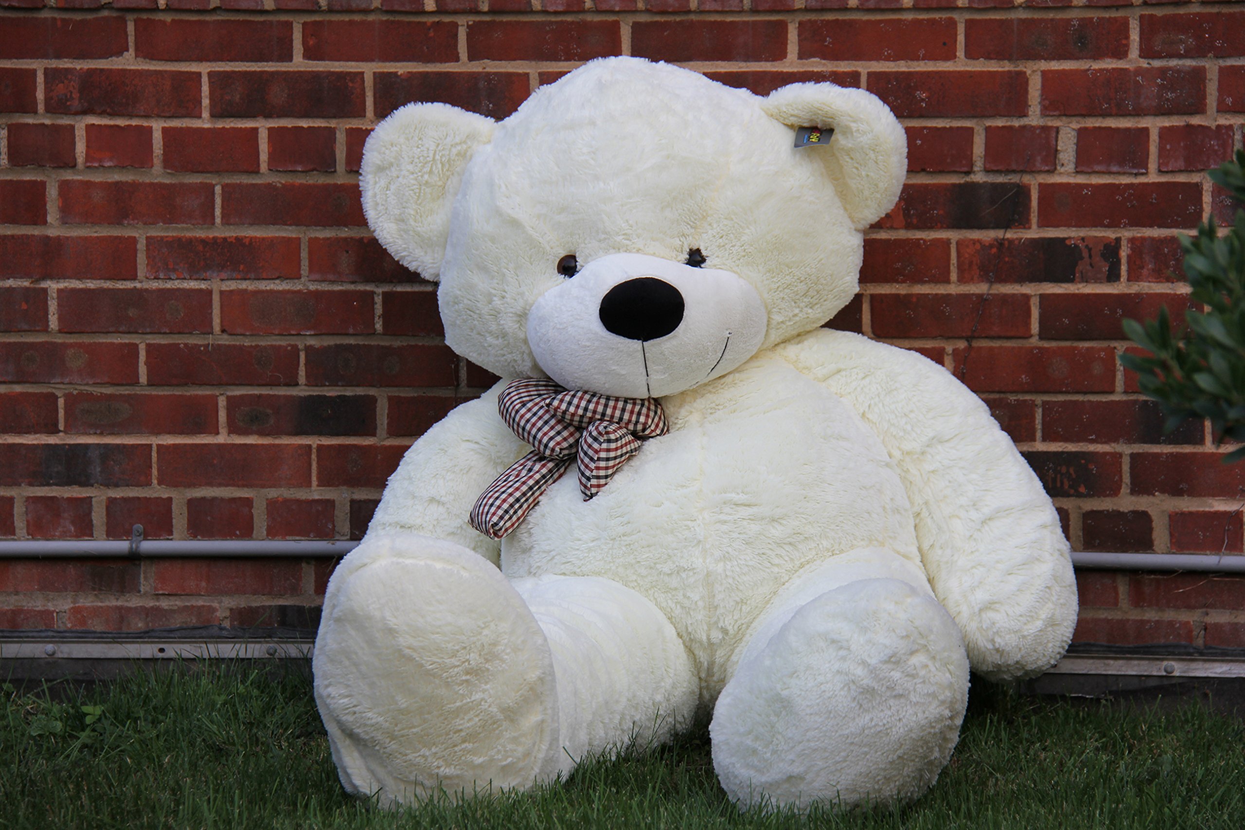 Joyfay Giant Teddy Bear, White- Over 6ft (78")