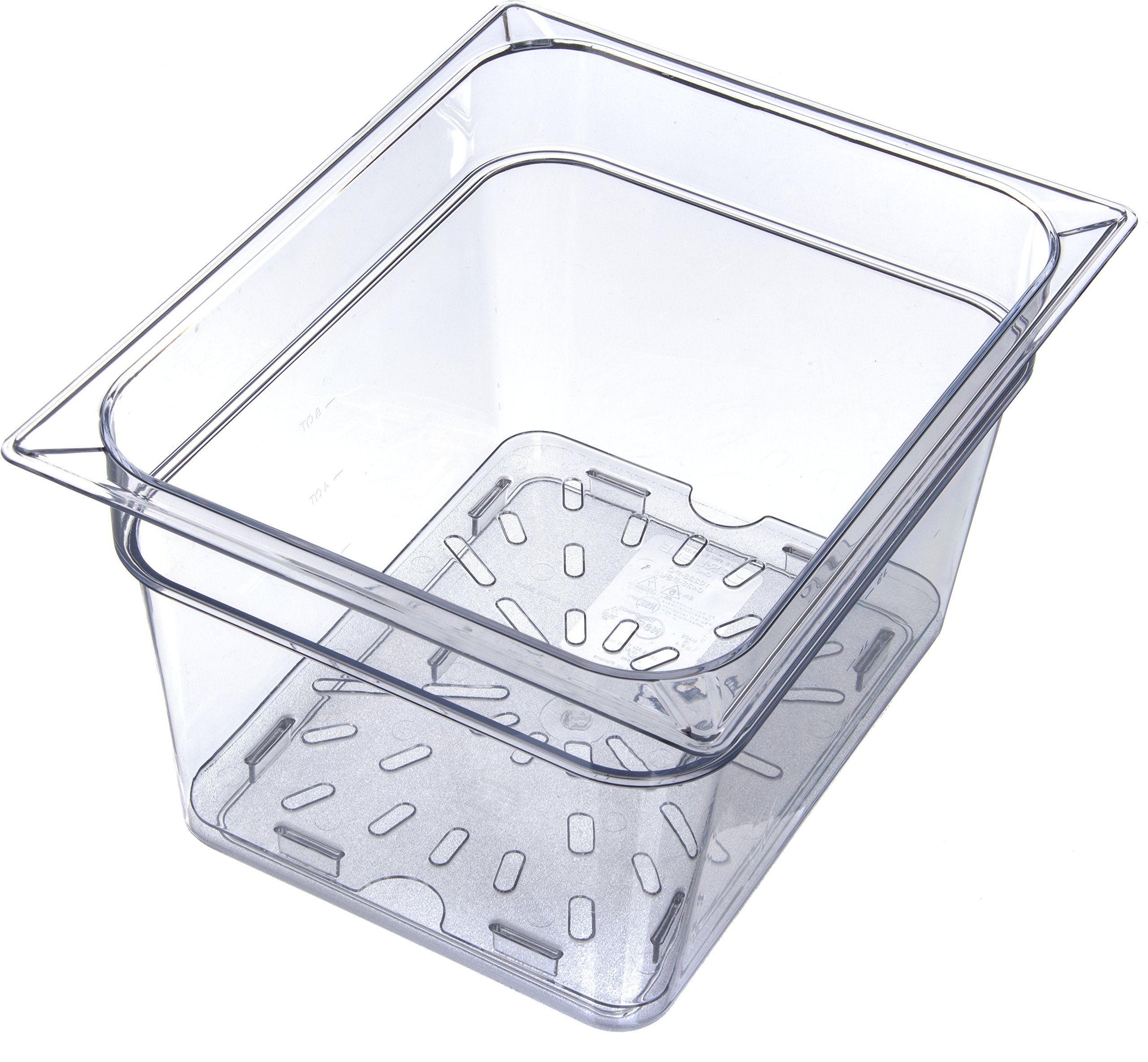 Carlisle FoodService Products 1023507 StorPlus Half Size Polycarbonate Drain Shelf, Clear (Pack of 2)