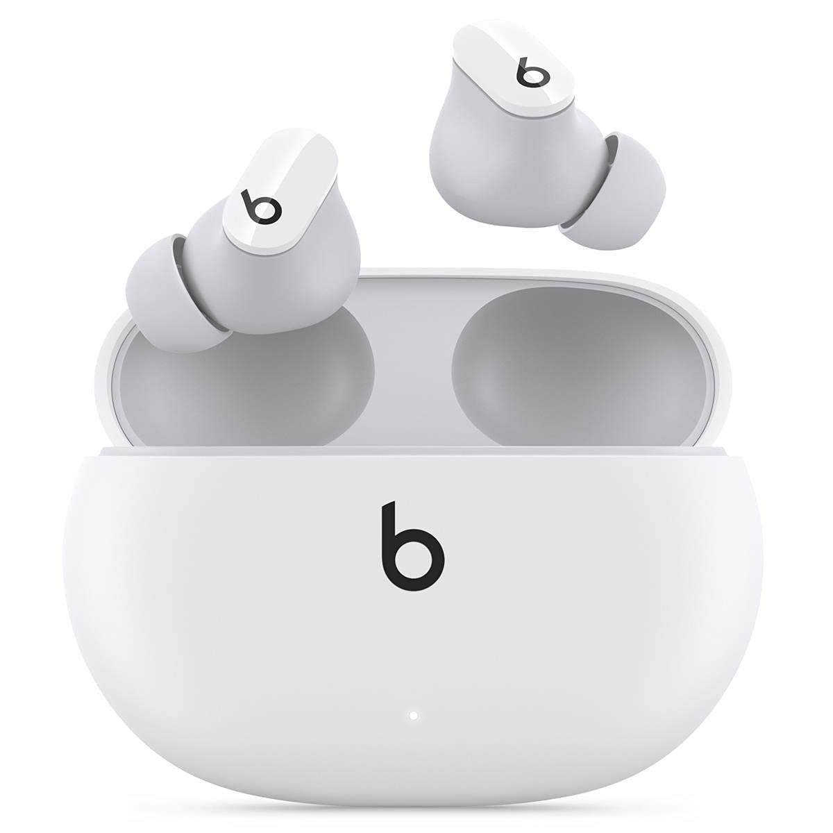 Beats by Dr. Dre Studio Buds True Wireless Noise-Canceling in-Ear Earphones, White with Powervault III 10000mAh Wireless Charger