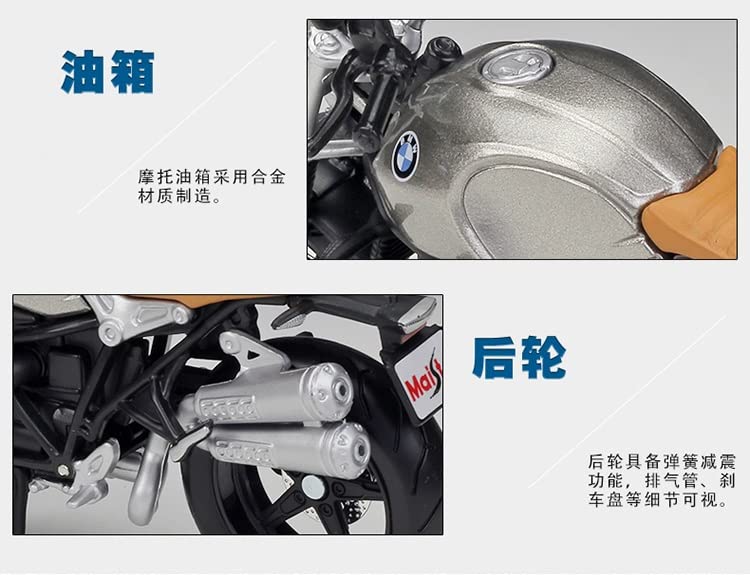 COKAB 1:12 for BMW R Nine T Scrambler Alloy Motorcycle Toy Model Desktop Decoration Birthday Gift Motorcycle Model