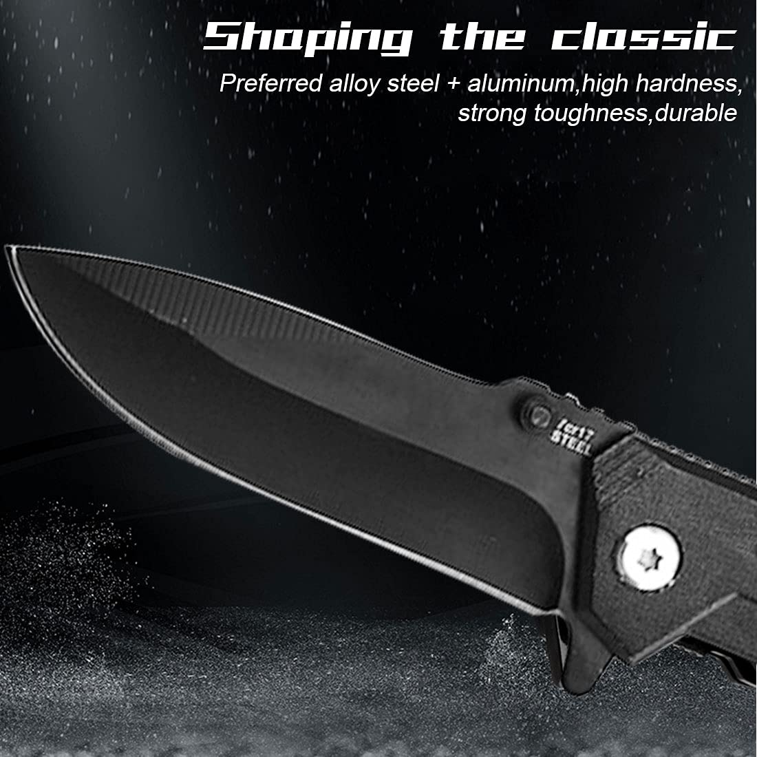 DOOM BLADE 7.87" EDC Cool Sharp Tactical Folding Pocket Knife,Spring Assisted Opening Knifes with Liner Lock,Pocketclip - Best Camping Fishing Hiking Survival Knife