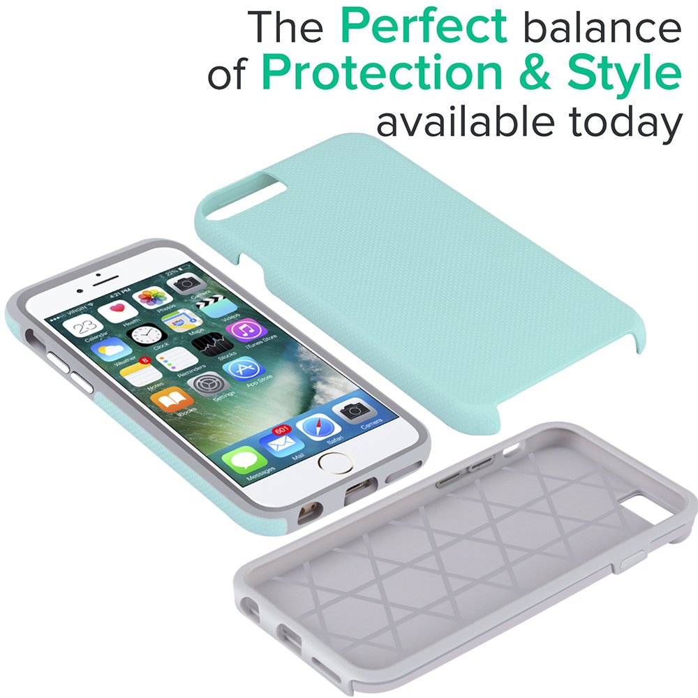 CellEver Compatible with iPhone 6 / 6s Case, Dual Guard Protective Shock-Absorbing Scratch-Resistant Rugged Drop Protection Cover Designed for iPhone 6 / 6S (Navy Blue)