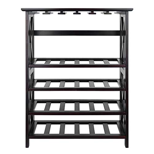 Winsome Rio Wine Storage, 28.74" W x 35.71" H x 13.39" D, Espresso