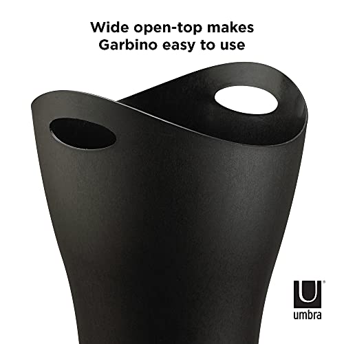 Umbra Garbino Trash Can 2.25-Gallon (8.5L) Capacity, Black